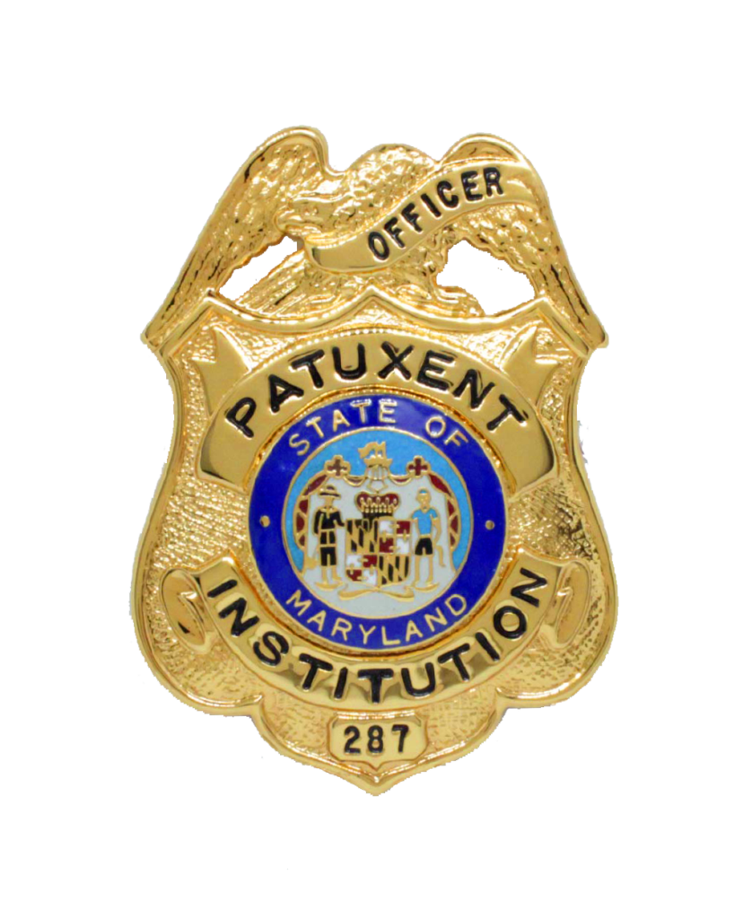 Police And Fire Department Badges With Eagle