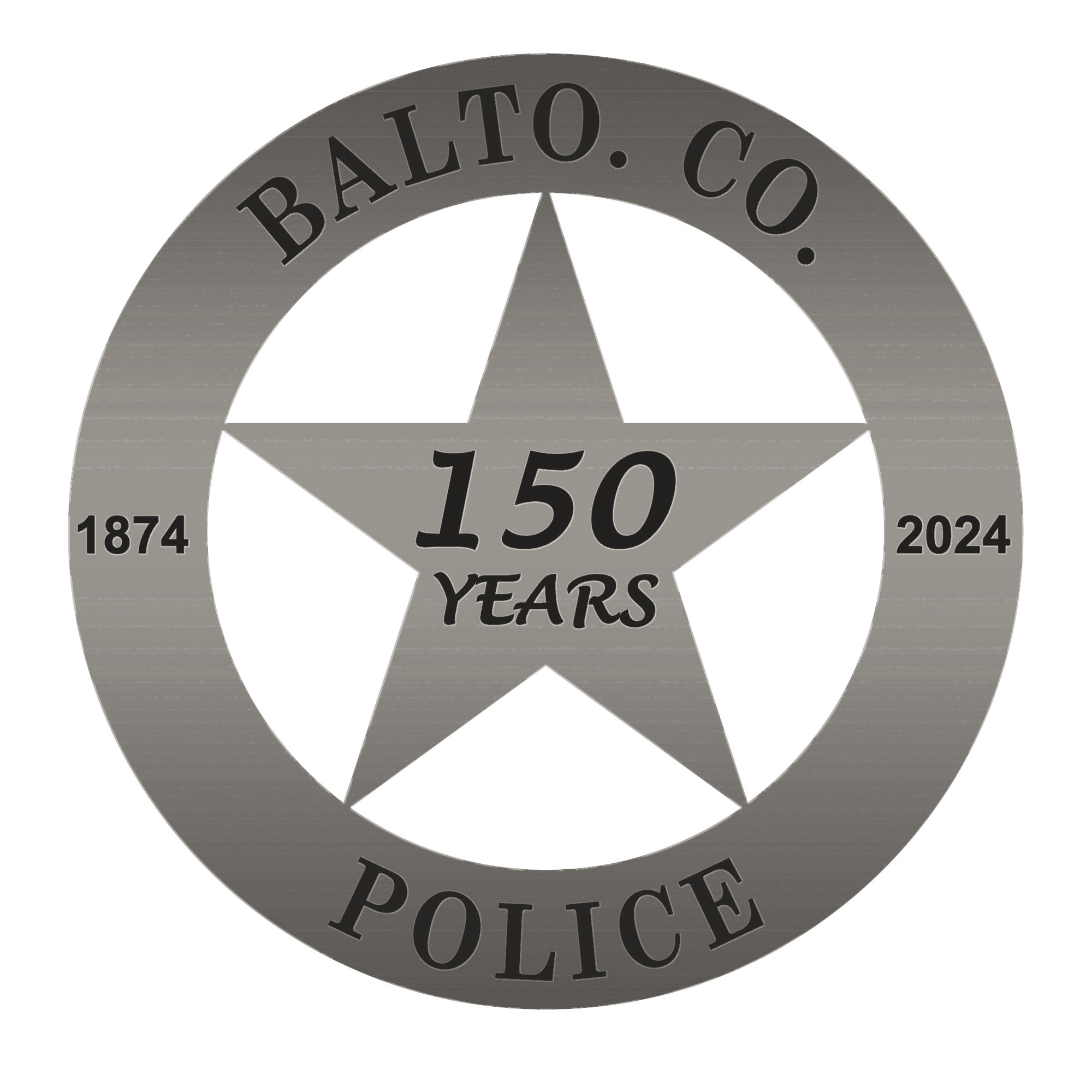 Baltimore County Police - 150th Anniversary Badge - Irvin Hahn